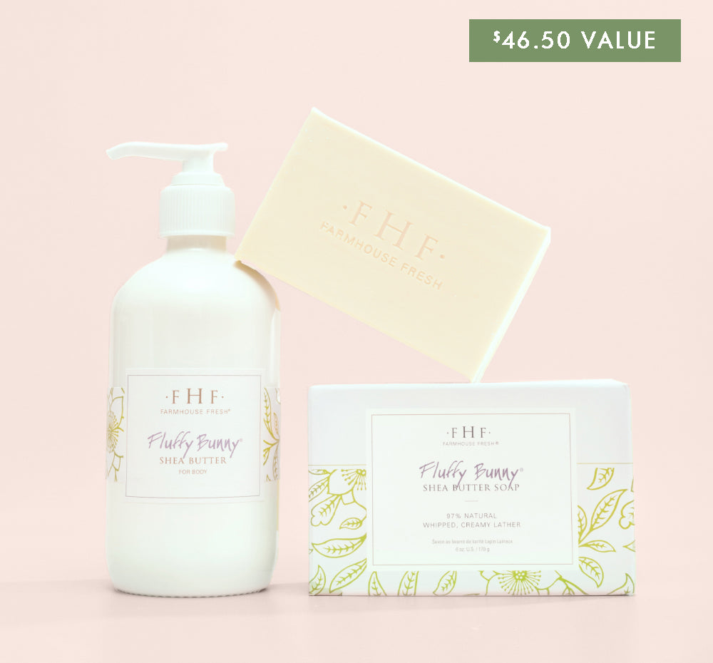 Fluffy Bunny® Bar Soap & Shea Butter Bundle – FarmHouse Fresh